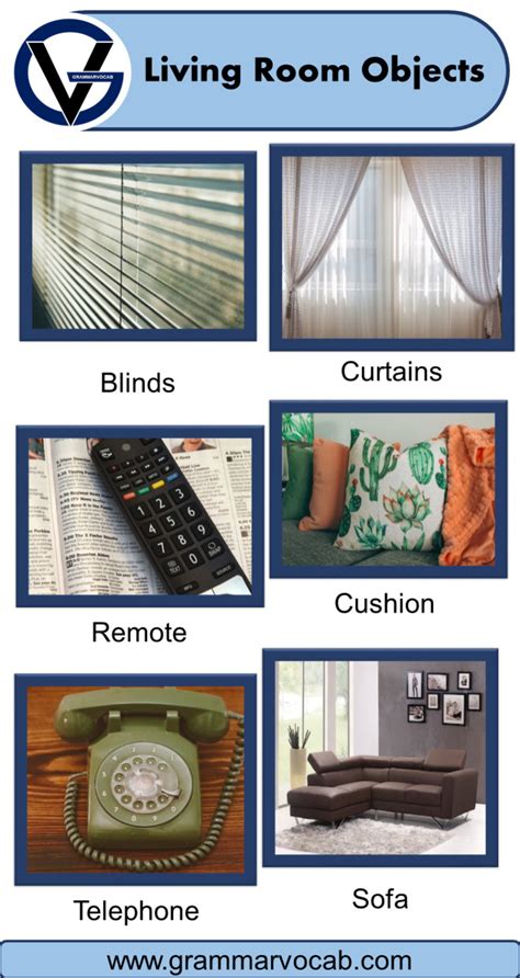 List Of Living Room Objects Name And Pictures Grammarvocab