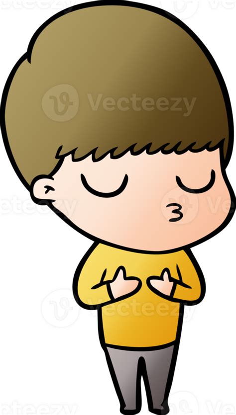Chico Tranquilo De Dibujos Animados 42326584 Png