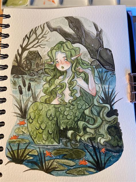 Swamp Mermaid By Blanchiame On Deviantart