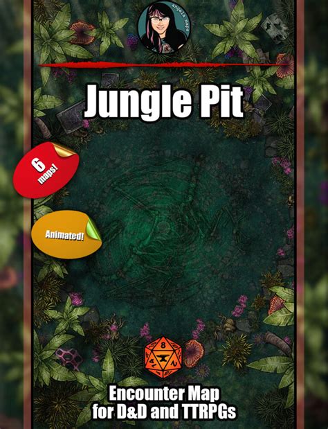 Jungle Pit Beautiful Animated Battle Map With Foundry Vtt Support