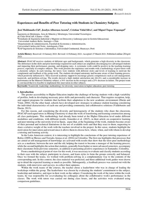 Article Peer Teaching Pdf Learning Methodology