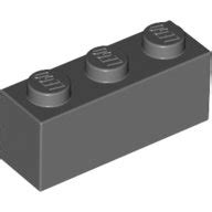 Lego Brick 1x3 Dark Gray 100 Pcs Bricks Lego Parts Brickshop