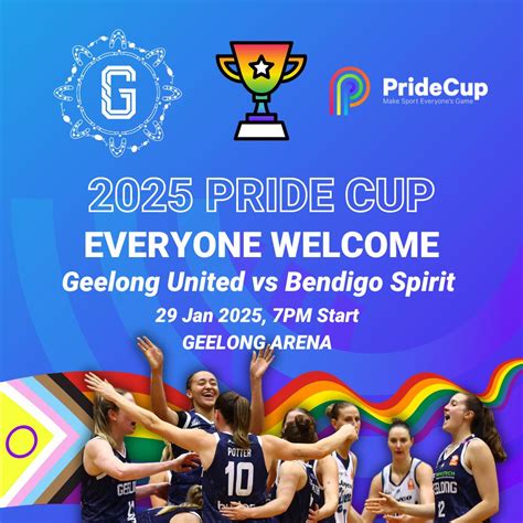 At Tomorrow Nights Geelong United Basketball Wnbl Home Game We Are Celebrating 𝓟𝓻𝓲𝓭𝓮 𝓡𝓸𝓾𝓷𝓭 🏳️‍🌈
