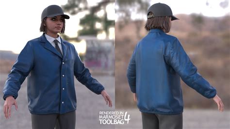Woman In Agent Uniform Rigged