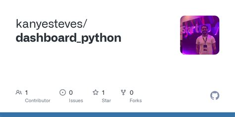 Github Kanyestevesdashboardpython