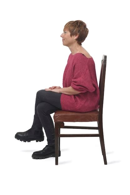Person Sitting Chair Side View Images Free Download On Freepik