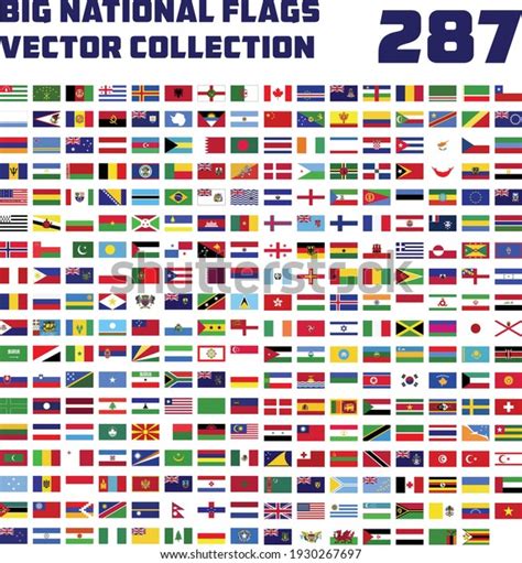 Big National Flags Vector Collection 287 All Official National Flags