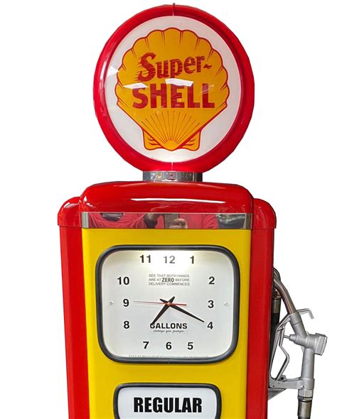 Upgrade To A Fully Functional Clock Face Vintage Gas Pumps