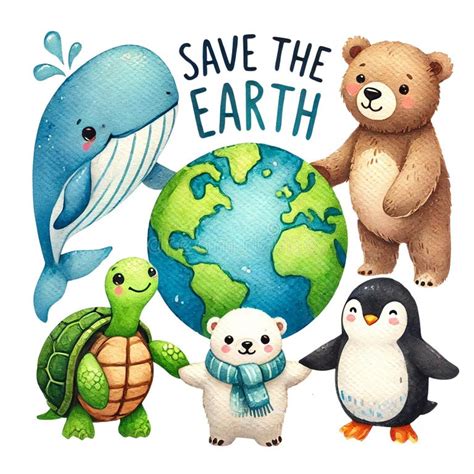 Cute Animals Promoting Environmental Awareness And Conservation Eco