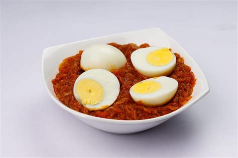 Asado De Huevo O Huevo Indio Masala Curry Huevo Rojo Picante Asado