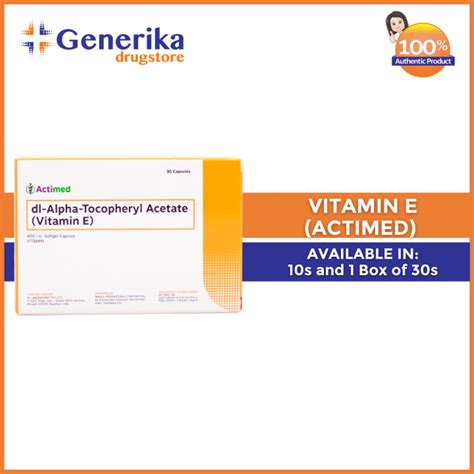 Actimed Vitamin E Softgel Capsule 400iu Lazada Ph
