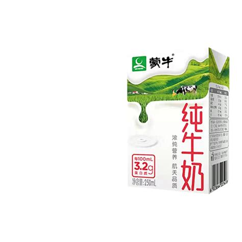蒙牛利乐包纯牛奶250ml