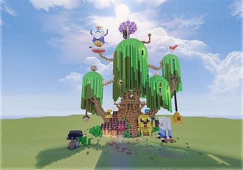Minecraft Adventure Time Treehouse