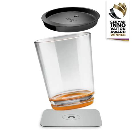 Silwy Magnetic Drinking Cup Triple Hup Orange