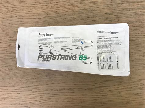 New Tyco 020242 Auto Suture Single Use Purstring 65 Device X
