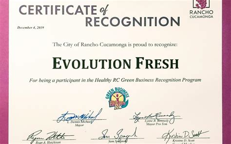 Evolution Fresh Gbci True