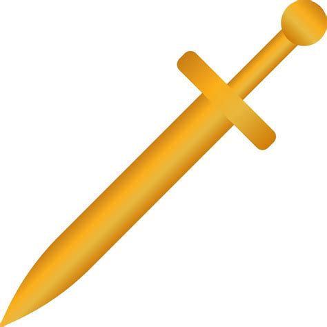 Gold Sword Vector Illustration Soward Icon 21552897 Vector Art At Vecteezy