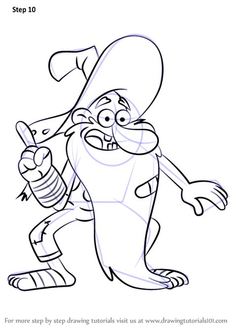How To Draw Old Man Mcgucket From Gravity Falls Gravity Falls Step By