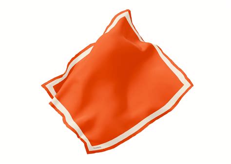 Dimity Mandarin Silk Scarf 89x89cm Imperfect Olympia