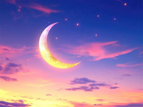Moon Shining Brightly In Sky Stock Image Image Of Scenery Celestial