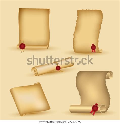 Vintage Vector Scrolls Set Vector De Stock Libre De Regalías