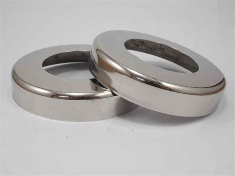 Canopla Cromada Redonda Em Aço Inox Polido 2 Polegadas 2un Ags Canopla Hidráulica