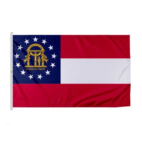 Promopatriot Georgia Ga State Flag 6 X 10 Ft Nylon Reverse Print With