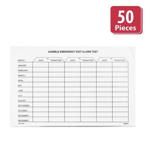 Bison Life White Audible Emergency Exit Test Report Laminated