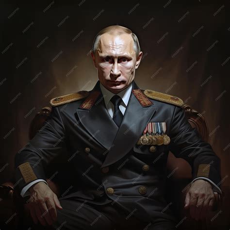 Premium Photo Illustration Of Realistic Portrayal Of Vladimir Putin