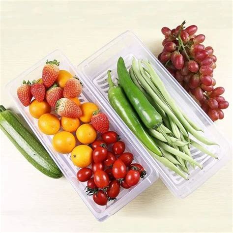 Plastic Rectangular Fish Vegetable Storage Fish Container 1 Pis
