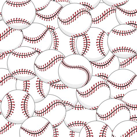 Baseball Ball Pattern Background 1270895 Vector Art At Vecteezy