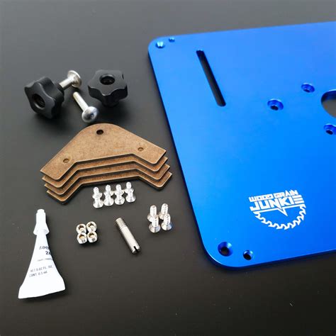 Aluminum Router Table Insert Plate Wood Grain Junkie