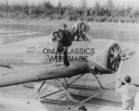 1935 Will Rogers Pilot Wiley Post Float Plane 8x10 Photo Airplane Crash