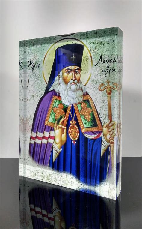 Plexiglass Orthodox Icon St Luke Of Simferopol Άγ Λουκάς 1 Size A