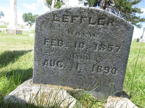 John F Leffler 1857 1890 Find A Grave Memorial