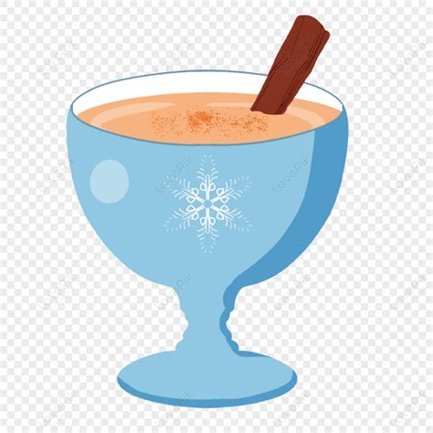 크리스마스 일러스트 하늘색 귀여운 눈송이 컵 계피 핫 코코아유리상징 Png 일러스트 무료 다운로드 Lovepik