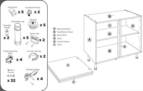 Kitchen Kit Docu0034b Double Base Cabinet Instructions