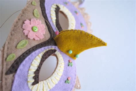 Felt Owl Mask Pattern Perfect For Halloween Or Dress Up Delilah Iris