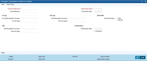 Maintain Fair Values For Revaluing A Contract