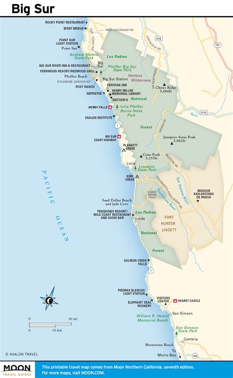 Northern California Coastline Map