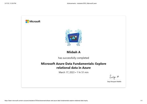 Misbah A On Linkedin Microsoftazure Datafundamentals Azuredata Sql Data