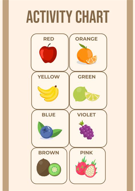 Free Colorful Activity Charts Template To Edit Online