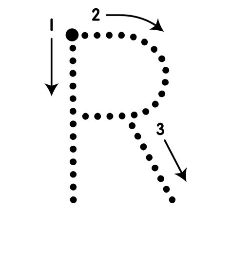 Printable Letter R Writing Practice Worksheet For Preschool