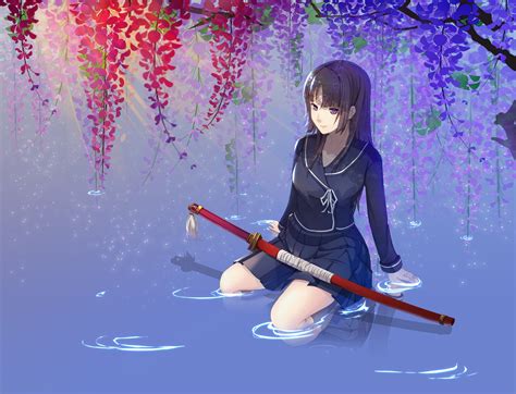 Yomi Isayama In Tranquil Waters Ga Rei Anime Hd Wallpaper By Yomi Ci