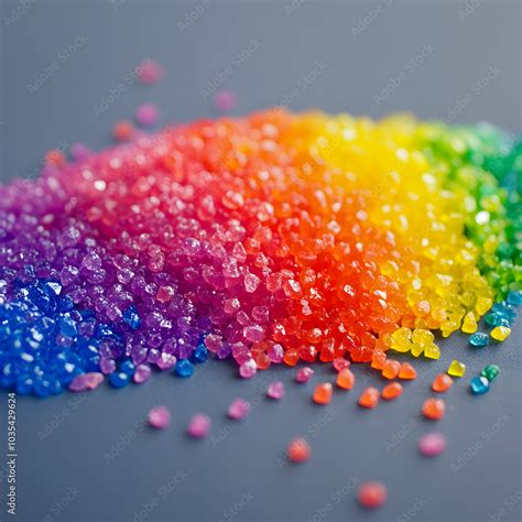 Plastic Granulate In Orange A Pile Of Plastic Granulate Pa6 Asa Pp