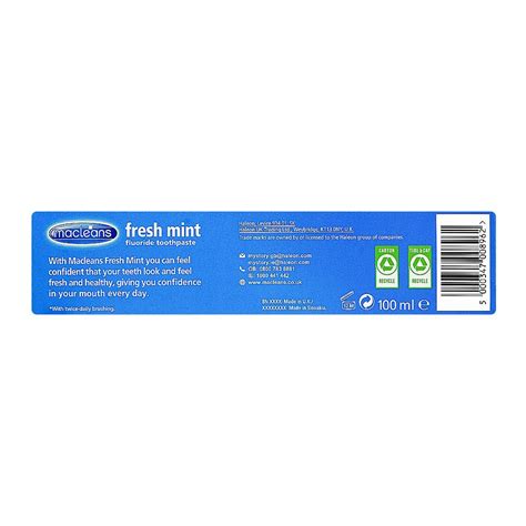 Buy Macleans Fresh Mint Toothpaste 100ml Online At Best Price In Pakistan Naheed Pk