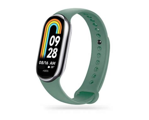 Silikonski pašček za uro Xiaomi Mi Band 8 olivna O00151 DigitalniSvet