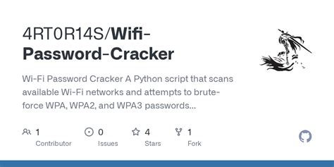 Github 4rt0r14swifi Password Cracker Wi Fi Password Cracker A