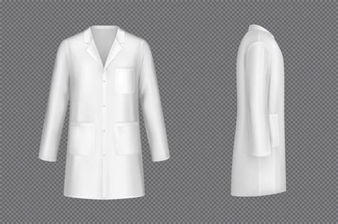 Vector Bata Blanca Uniforme Médico Vector Gratis