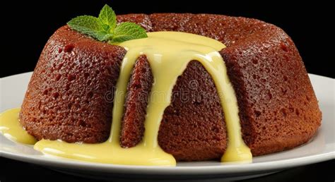 Traditional South African Malva Pudding A Sweet Sponge Cake Drizzled